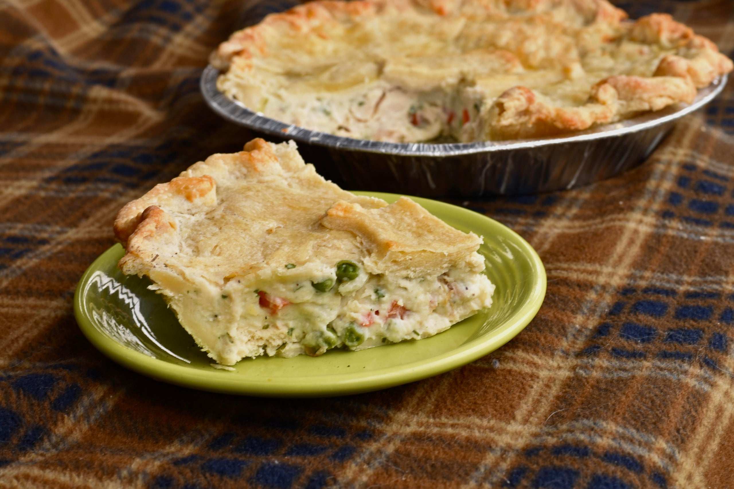 Slice of Chicken Pot Pie | Noble Pies