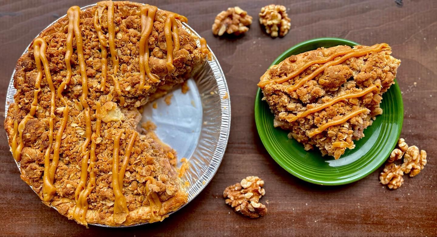 Apple Walnut Caramel Crumb | Noble Pies